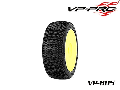 VP-Pro Axman Evo 1/8 Buggy Tires Pre-Glued (Premounted) (Yellow) (Super ...